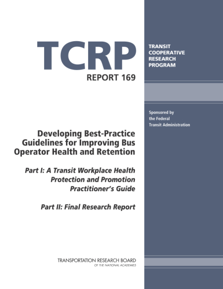 Developing Best-Practice Guidelines for Improving Bus Operator Health ...