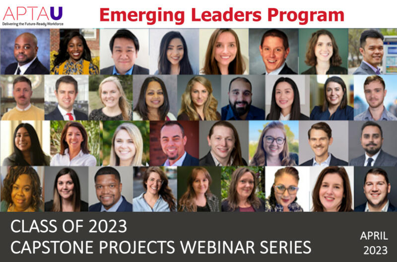 Class of 2023 Capstone Projects Webinar Series - American Public Transportation Association