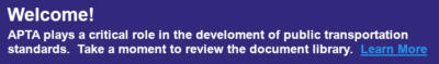 Standards - American Public Transportation Association